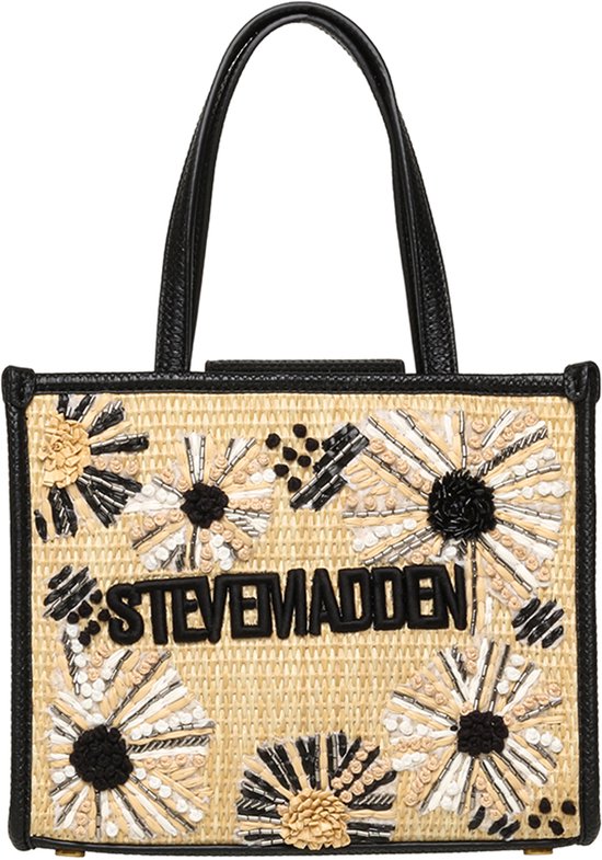Steve Madden BdecorB Small Handtas Dames - Riet - Zwart | bol