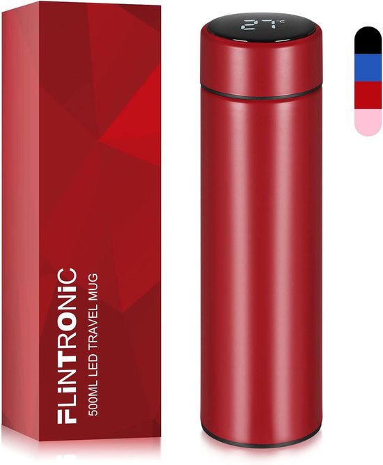 Vacuüm-Isolatie Thermosfles 500 ml met LCD-Touchscreen en Temperatuurweergave | bol