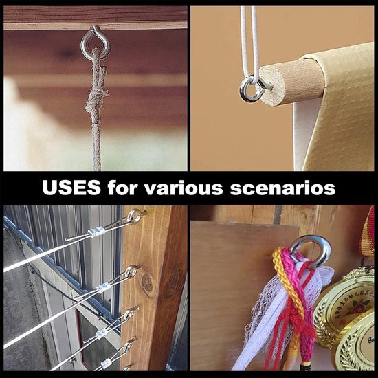 20PCS 304 Roestvrij Stalen Zelf-Ring Schroef Schapen Cirkel Rond Oog ...