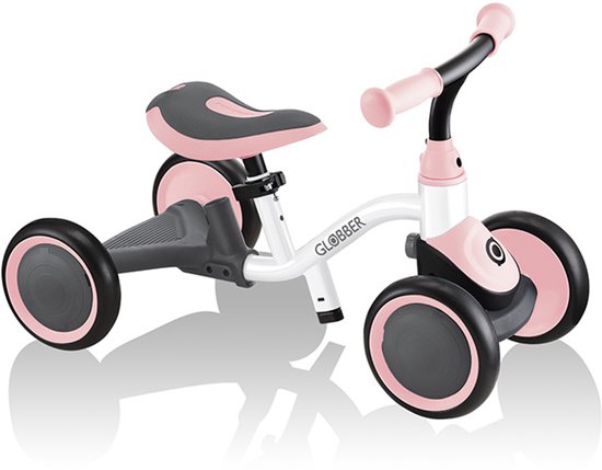 Globber Learning Bike 3 in 1 Wit - Pastel Roze | bol