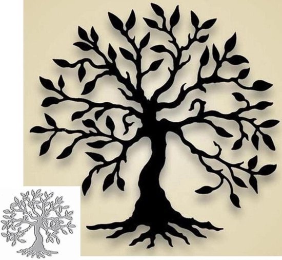 Bladeren Boom Metalen Die Cuts - Snijden Dies Stencils voor Kaart Craft ...