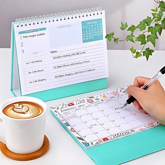 Bureau Kalender 2025 - Bureaukalender 2025 Staand - Bureau Kalender ...