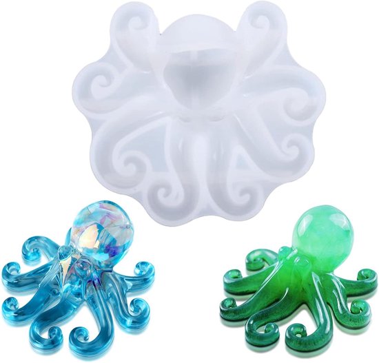 3D Octopus Mal DIY Octopus Silicone Mal Simulatie Octopus Silicone Mal ...