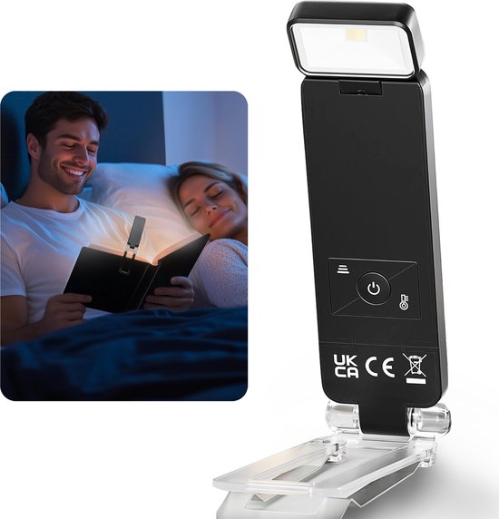 Leeslampje voor Boek - Loeplamp voor in Bed - Lamp met Klem - Zwart | bol