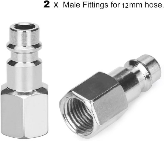 10 Stuks Luchtleiding Koppelingen - 1/4" BSP Perslucht Slang ...