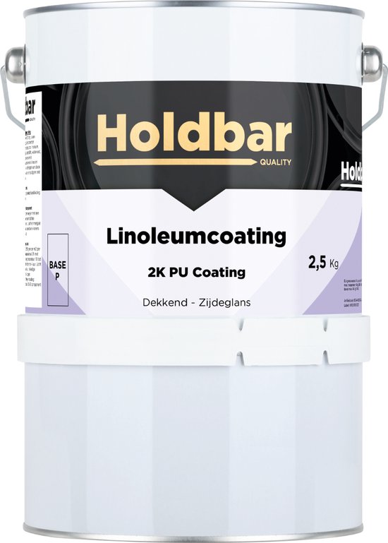 Holdbar Linoleumcoating Wit (Witste kleur) 2,5 Kg - Linoleum Verf ...