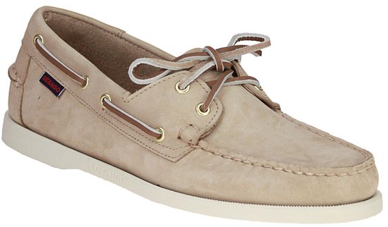 Sebago Docksides Portland Nubuck Beige-Camel | bol