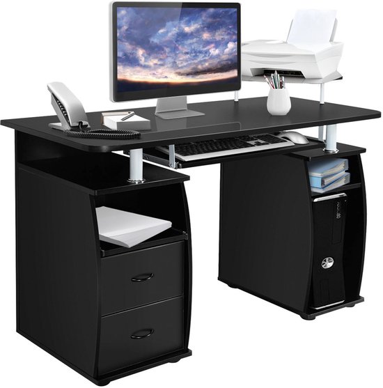 SureDeal® - Computertafel Bureau 120x55x85 cm - PC Tafel met ...