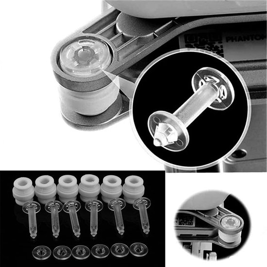 Damping Rubber Ball + Anti-Drop Pins Anti-Vibration Isolator Kit ...