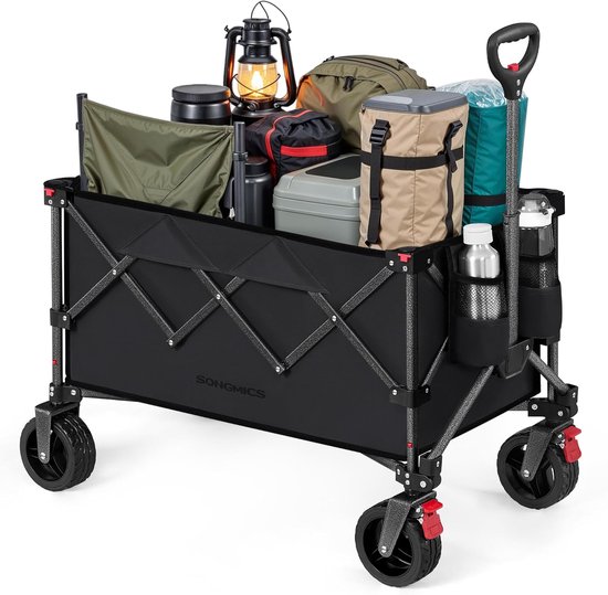 Opvouwbare Handkar 150L – Inklapbare Bolderkar met 150 kg Draagvermogen ...