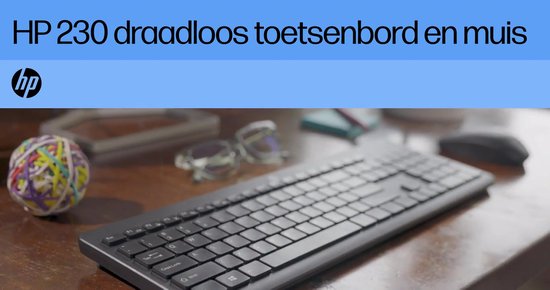 HP 230 - Draadloos Toetsenbord en Muis - Azerty - Zwart | bol