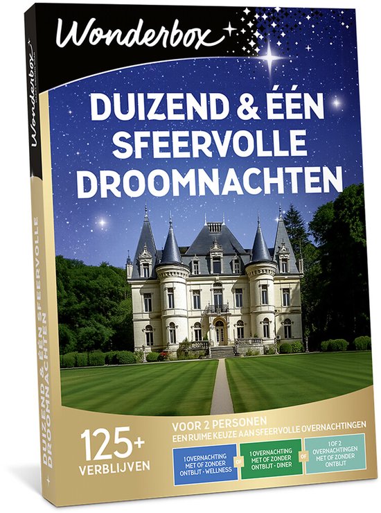 Wonderbox Cadeaubon - Duizend & Één Sfeervolle Droomnachten | bol