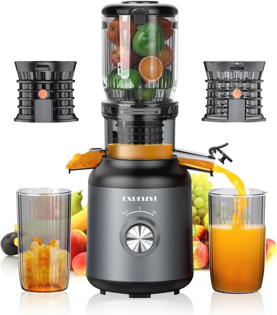 Slowjuicer met Grote Opening – Voor Gezonde Sappen van Groenten en ...