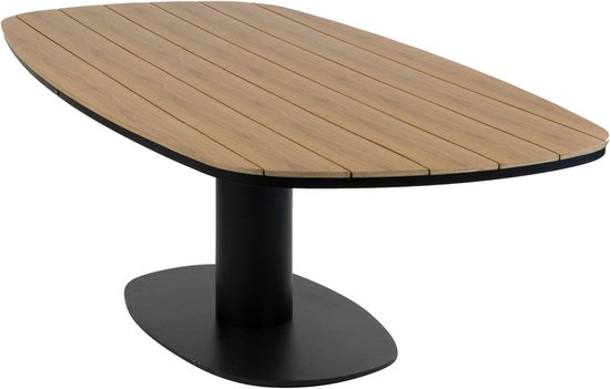 Normin Tuintafel Tower 260cm - Tecon Teak - Black | bol