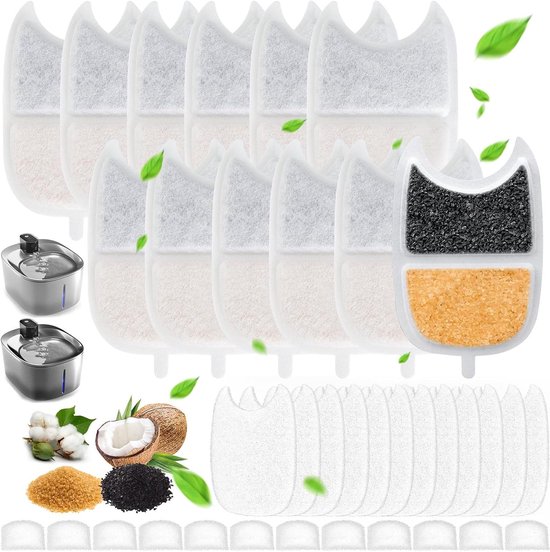 12 stuks filter-kattenfontein voor 4L drinkfontein voor katten YPD-C004 - 12... | bol
