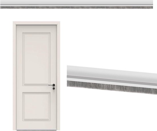 Deurafdichting tochtstopper 100 cm zelfklevend borstel voor binnen en ...