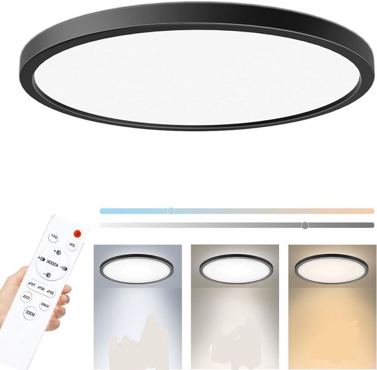 30W 4000LM Dimbare LED Plafondlamp met Afstandsbediening en ...