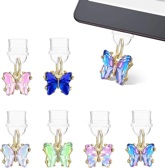 6-delige set stofplug hangers voor iPhone 16 en Kindle Paperwhite 2021 ...