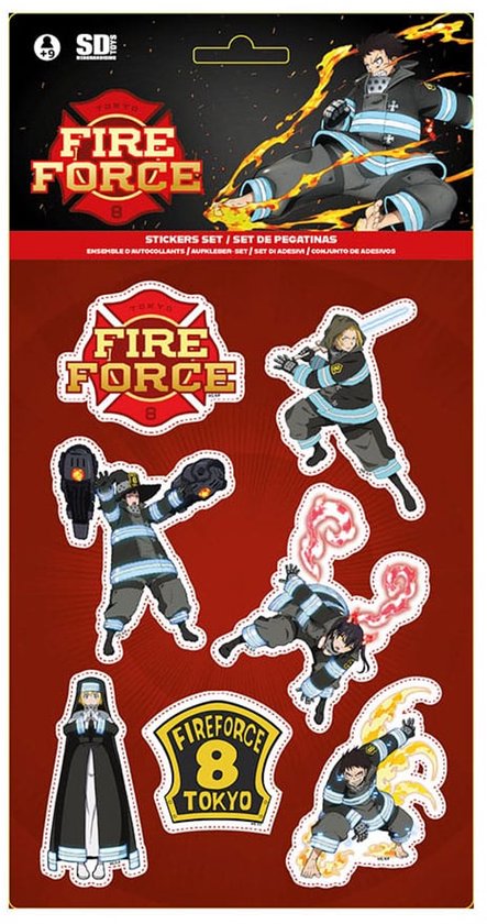 SD Toys Fire Force Deluxe Sticker Set Stationery | bol