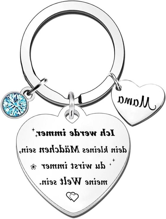 Ich werde immer dein kleine meisje zijn - Sleutelhanger Best Mama Ever ...