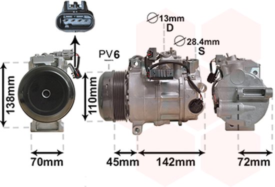 AIRCO COMPRESSOR VOOR MERCEDES BENZ C-CLASS W204 2007-2011 0032302811 | bol