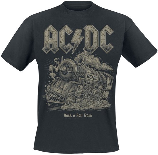 AC/DC RNR Train T-shirt zwart XL Katoen Heren - Band merch, Bands | bol