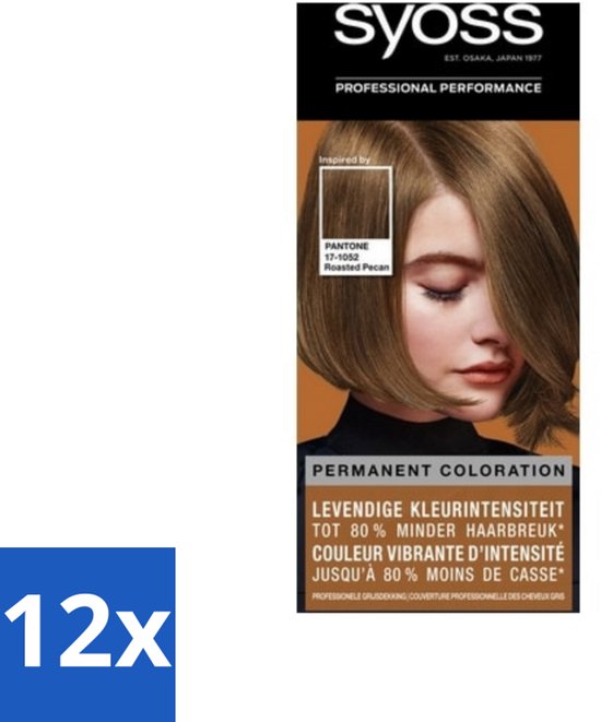 Syoss - Haarverf - Pantone 6-66 Roasted Pecan - 1 Haarkleuring - Voordeelverpakking -... | bol