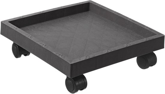Vierkante Plantenstandaard met Cementenstijl, Grote Plantentrolley met ...