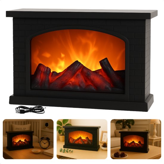 Cheqo® LED Sfeerhaard - Decoratieve LED Openhaard - LED Haard ...