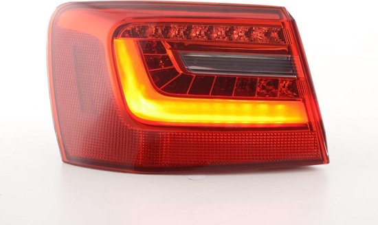 Slijtdelen achterlicht LED links Audi A6 Avant (4G) 2010- rood / clear ...