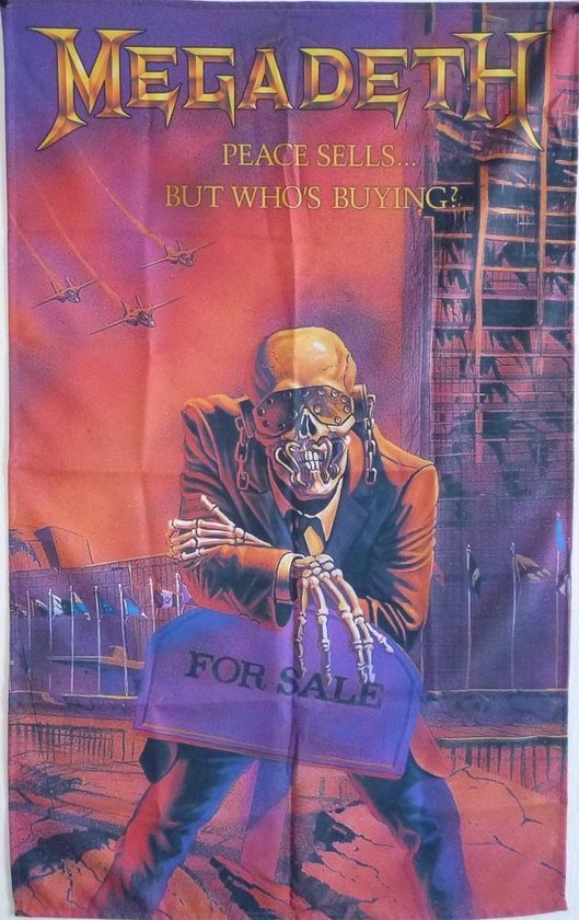 Megadeth Textiel Poster Flag Peace Sells Multicolours | bol