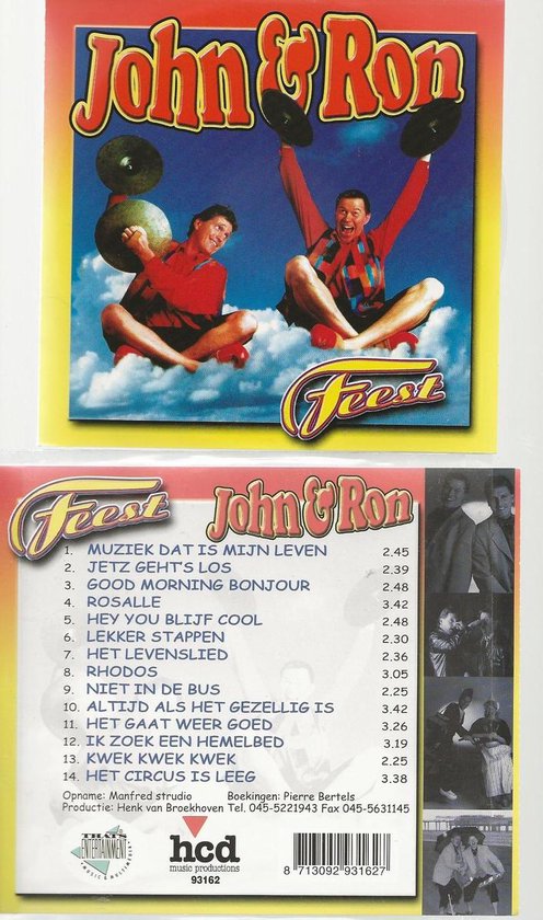 John & Ron Feest, John & Ron | CD (album) | Muziek | bol