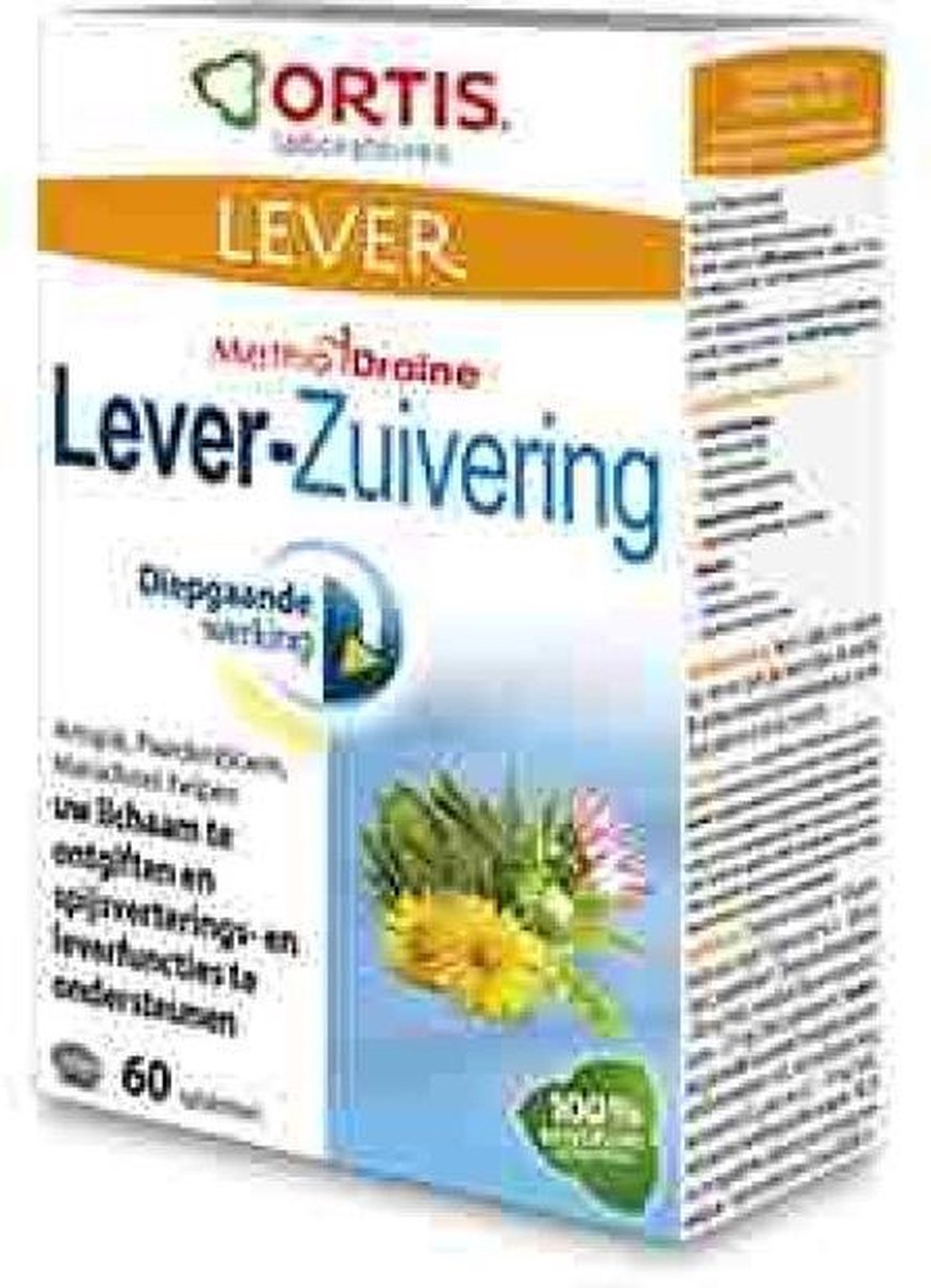 Ortis Lever-Zuivering Tabletten 60TB | bol.com