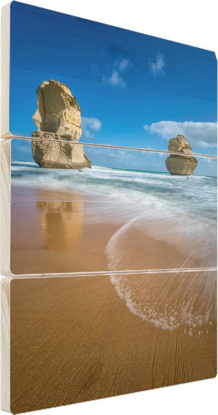 Gibson Steps beach at the Twelve Apostles Pinewood avec planches 40x60 ...