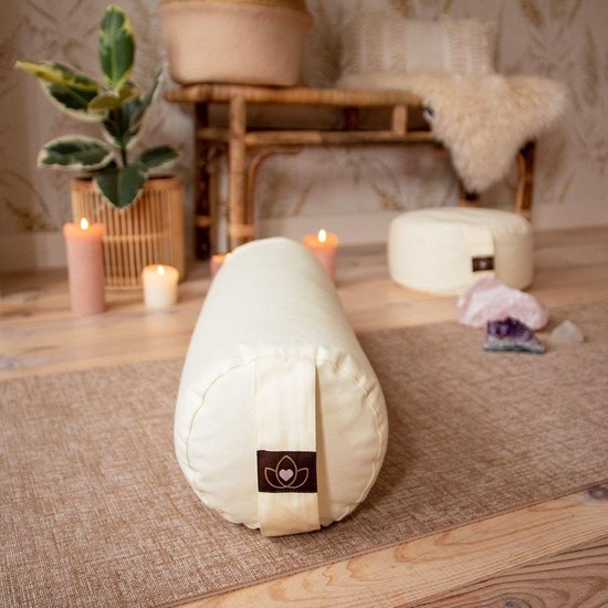 Yoga bolster eco naturel rond - Lotus | bol.com