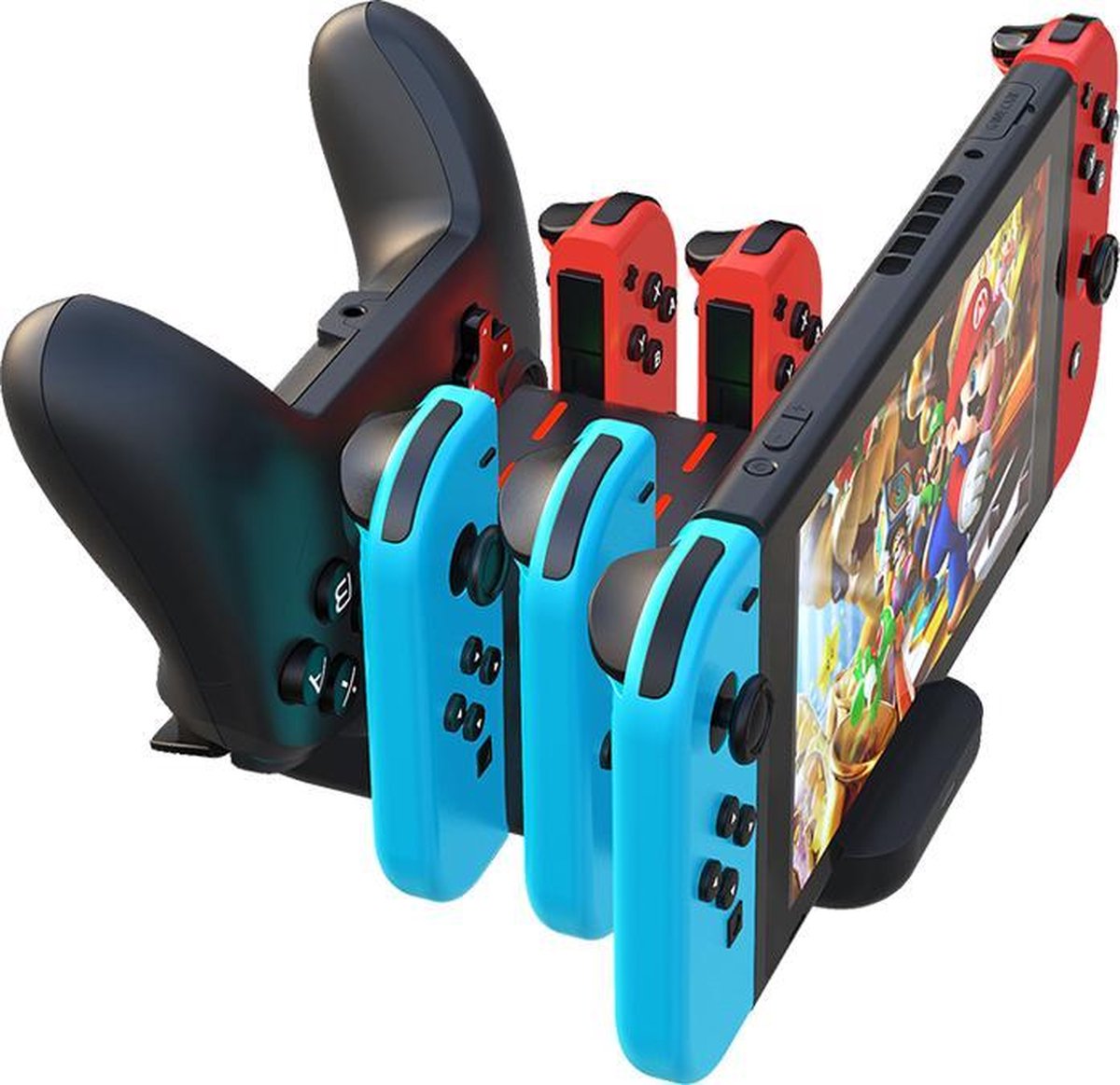 Nintendo Switch 6 in 1 Docking Station Zwart/Led Inclusief USB-C Kabel ...