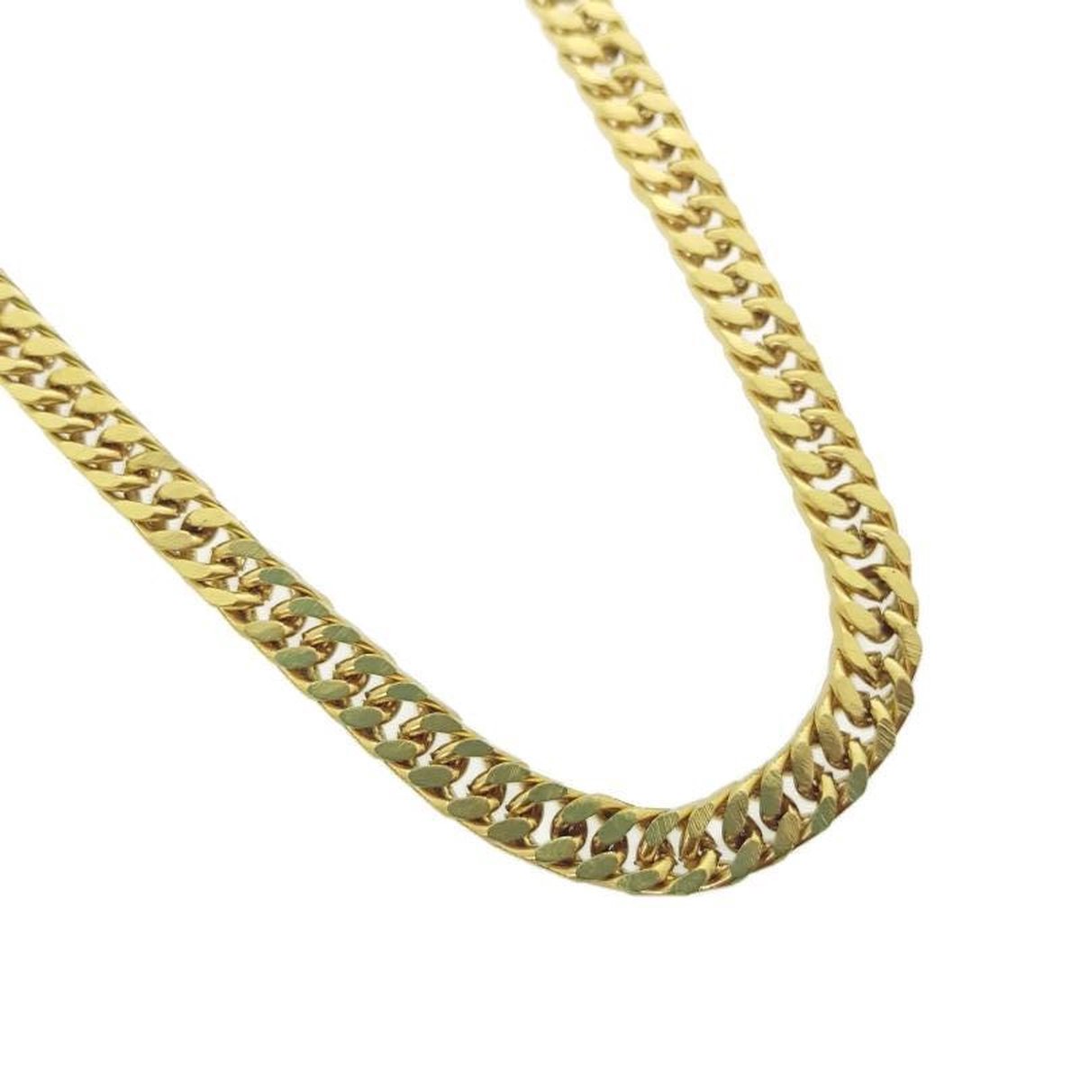 Gourmet ketting goudkleurig 6.5mm 60cm rvs kettingen | bol.com