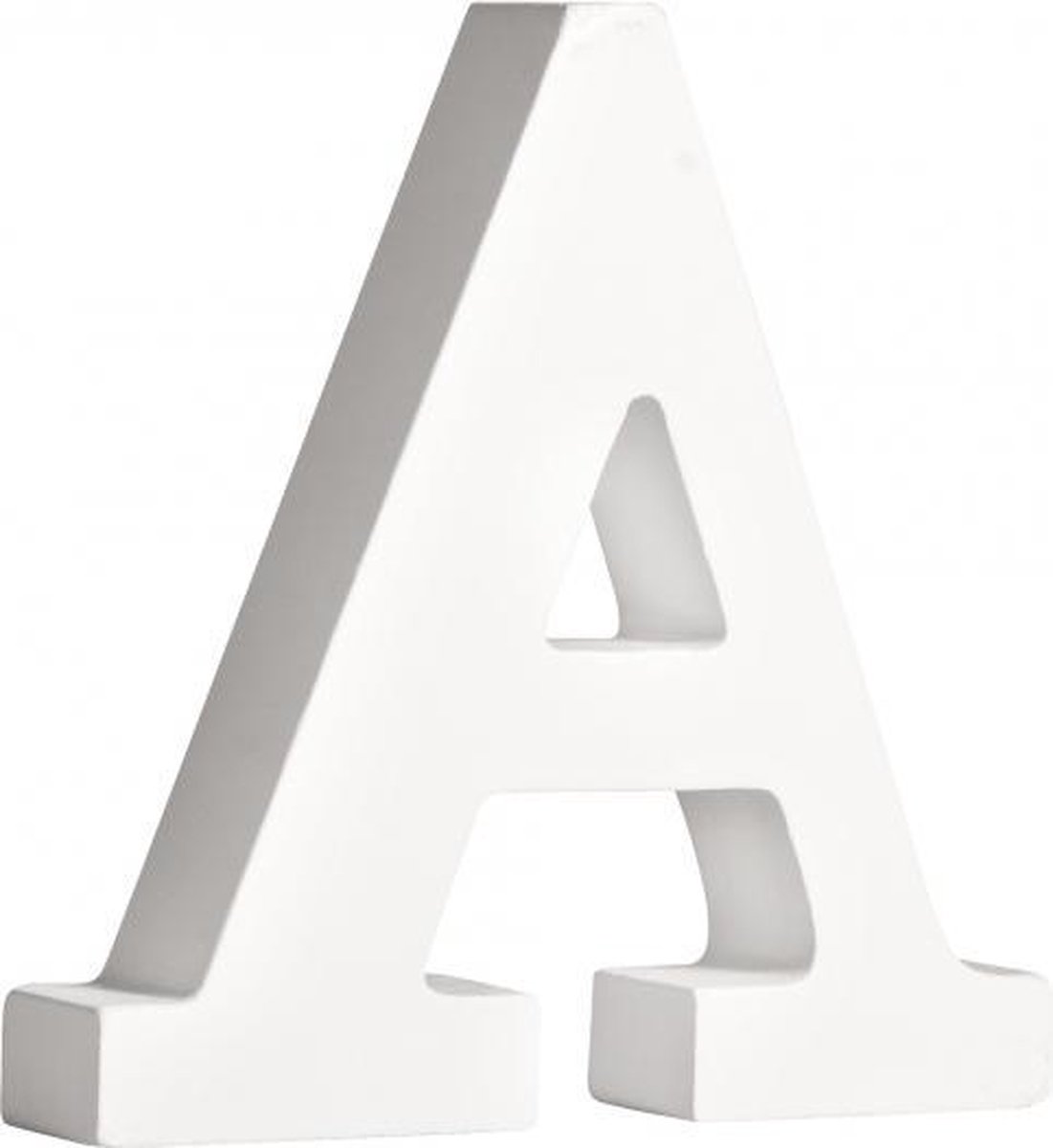 Houten decoratie hobby letters - 4x losse witte letters om het woord ...