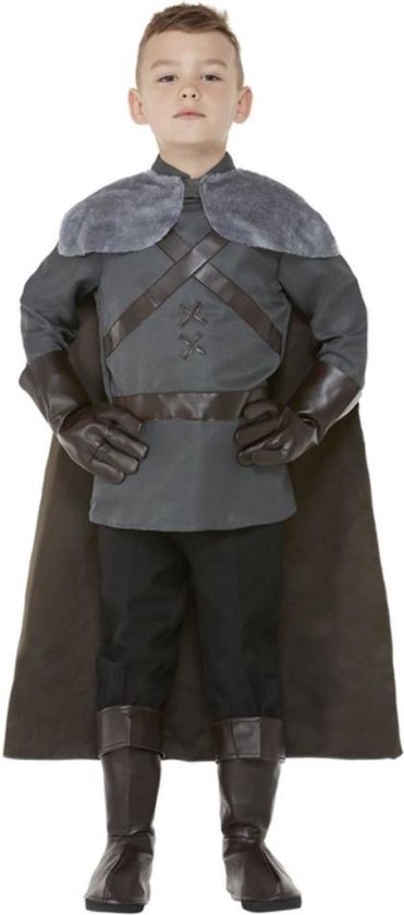 Smiffys Kinder Kostuum -Kids tm 6 jaar- Deluxe Medieval Lord Grijs ...