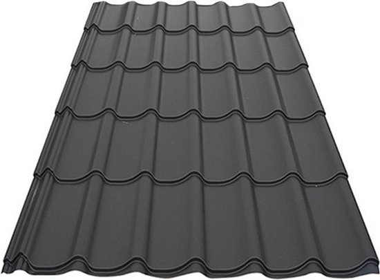 Dakpanprofielplaat 3,35m mat antraciet 0,50mm | bol.com