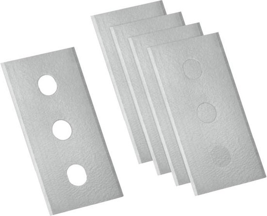 Metaltex Lemmets Radeermesje 6 X 3,5 Cm Staal Zilver 5 Stuks | bol