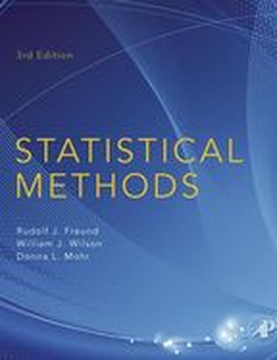 Statistical Methods (ebook), William J. Wilson | 9780080961033 | Boeken ...