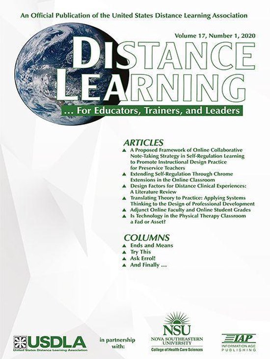 Distance Learning Journal 1 - Distance Learning (ebook) | 9781648021701 ...