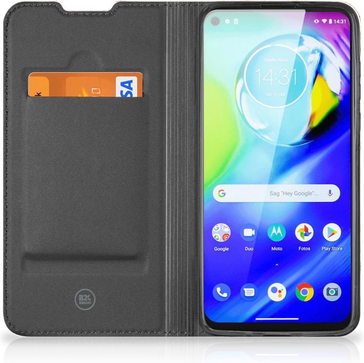 Smartphone Hoesje Motorola Moto G8 Power Book Cover Marmer Goud | bol.com