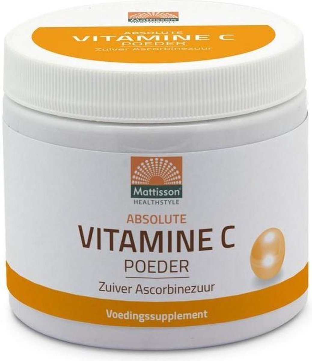 Mattisson - Vitamine C poeder - Zuiver Ascorbinezuur - 350 g | bol.com
