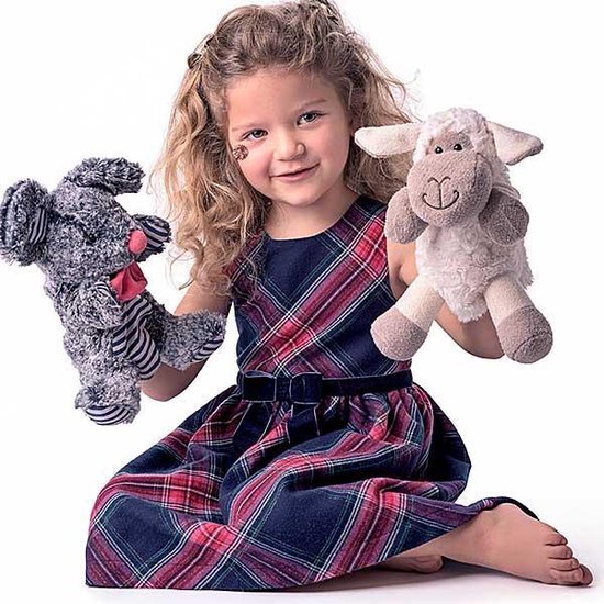 Handpop muis Ticky - Grijs - Lumpin | bol.com