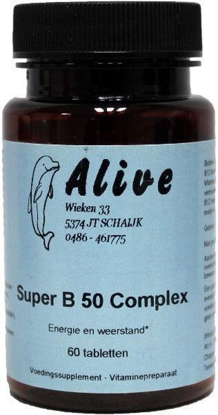 Alive Vitamine B Super B 50 Complex - 60 Tabletten - Vitaminen | bol