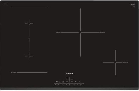 Table de cuisson à induction Bosch - Modèle PVS831FC5E - Zwart - 802 mm ...