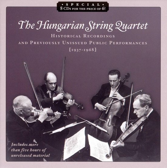 The Hungarian String Quartet - Historical Recordings (1937-1968) (8 CD), The Hungarian... | bol