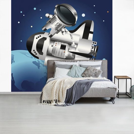 Fotobehang Space shuttle illustratie - illustratie van space shuttle in ...